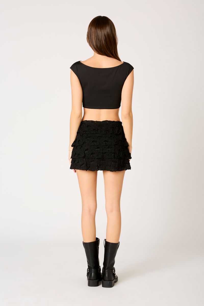 Lace Tiered Mini Skort | Cotton Candy LA